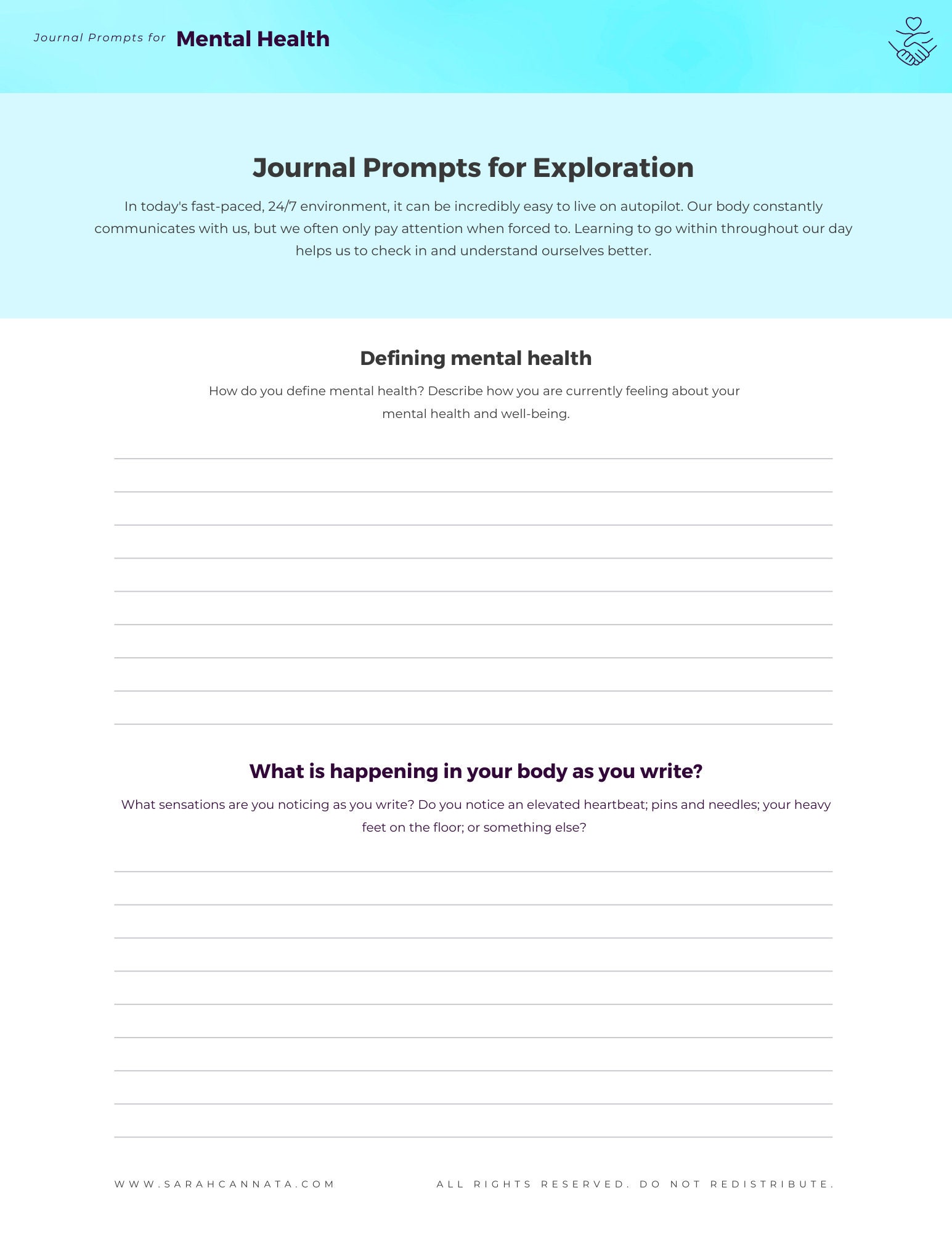 Bundle: Journal Prompts for Mental Health and Affirmation - Etsy