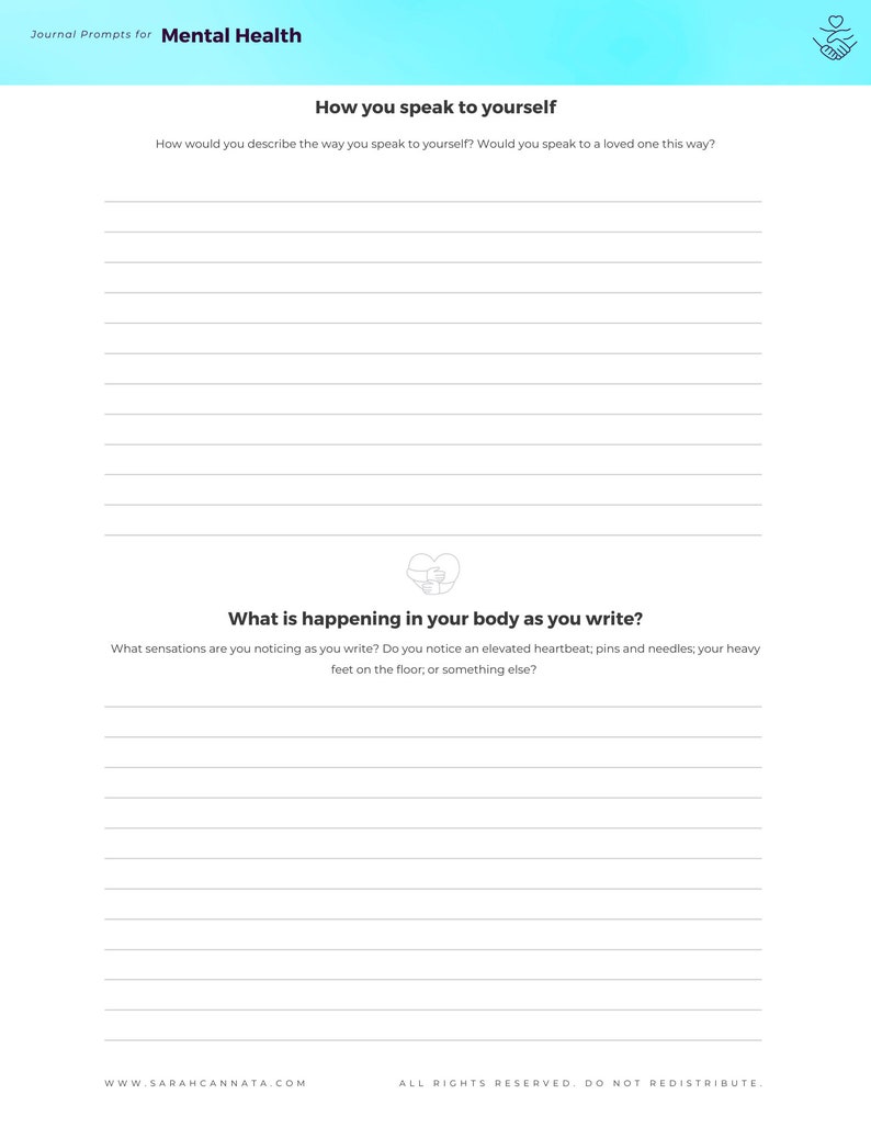 Bundle: Journal Prompts for Mental Health and Affirmation - Etsy