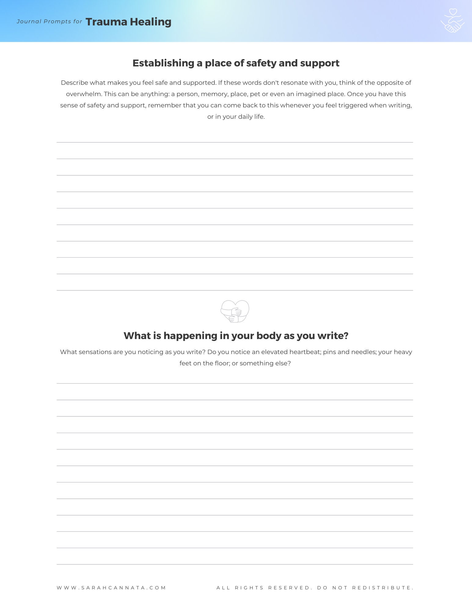 Bundle: Journal Prompts for Trauma Healing and Mental Health for Women ...