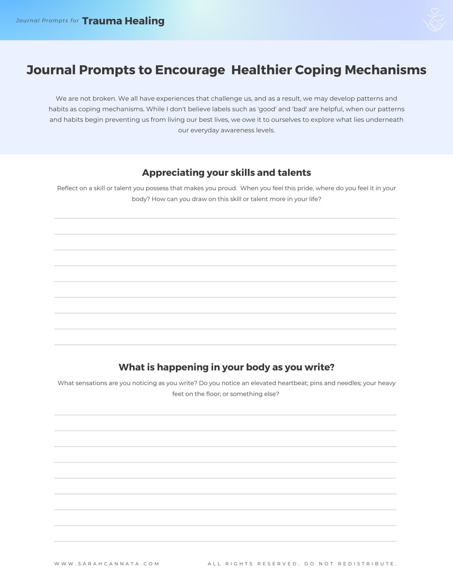 Bundle: Journal Prompts for Trauma Healing and Mental Health for Women ...