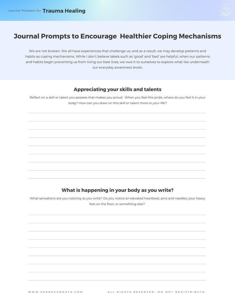 Bundle: Journal Prompts for Trauma Healing and Mental Health for Women ...