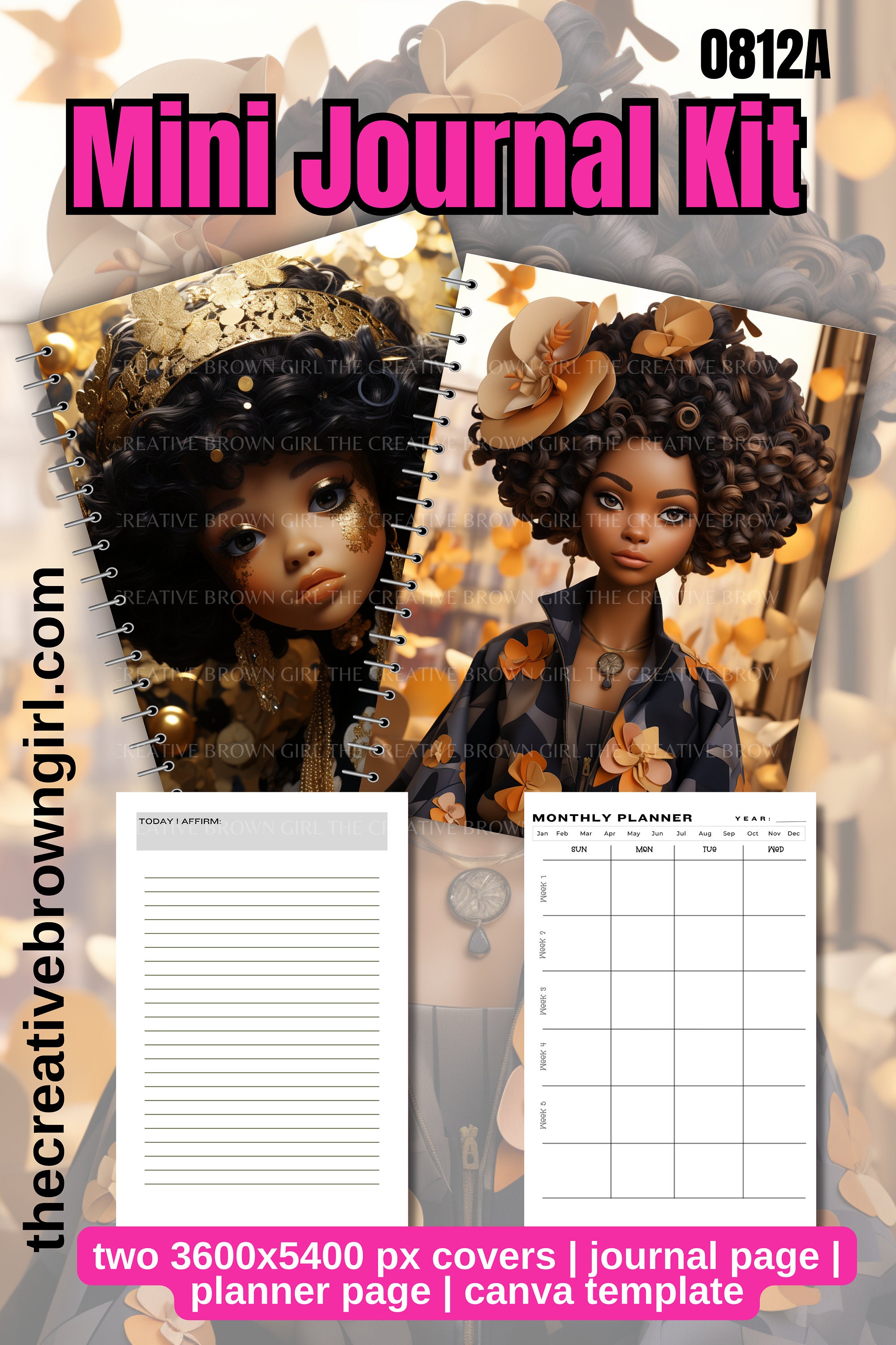 Digital Planner Canva Template for Self-publishers, Done for You DFY ...