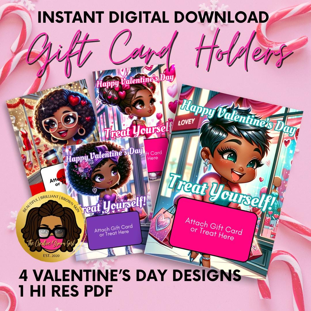 Printable Valentine’s Day Gift Card Holder Templates - Cute, Easy, and ...