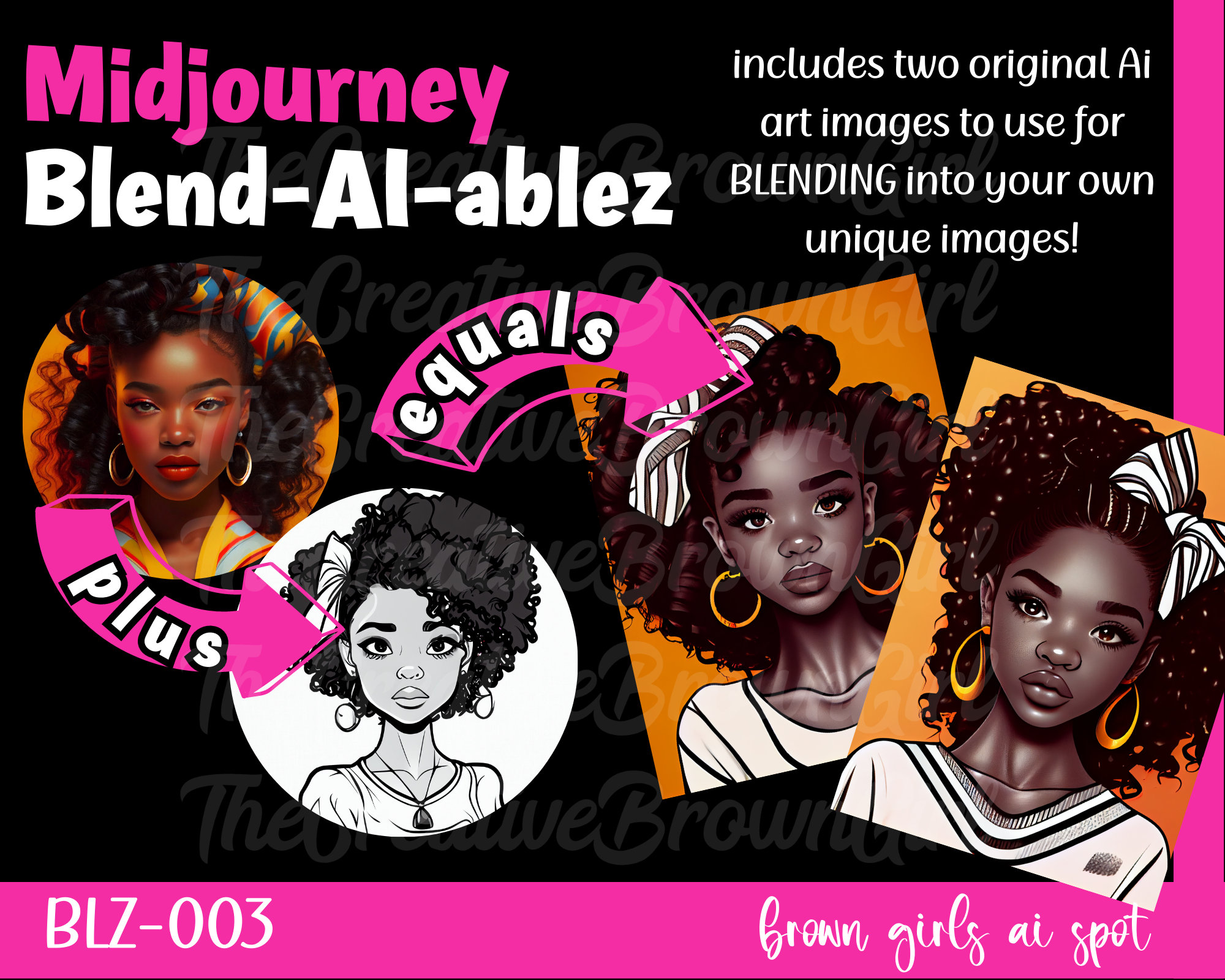 Midjourney Blend Command AI Art 2 Original Ai Art Images to Use for ...