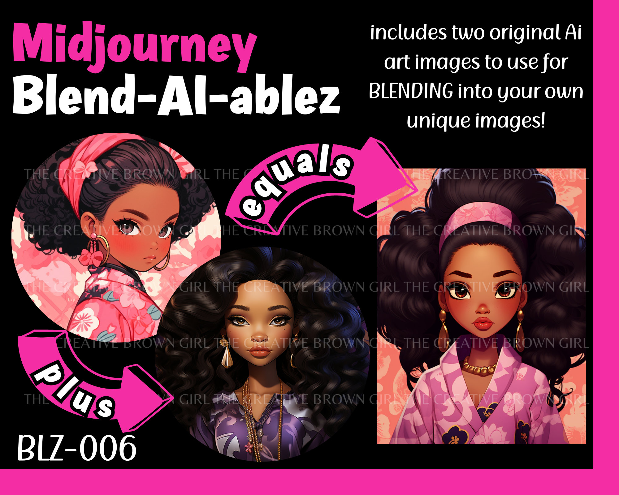 Midjourney Blend Command AI Art 2 Original Ai Art Images to Use for ...