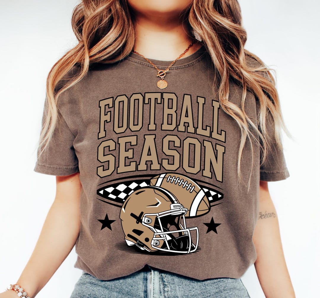 Comfort Colors® Football Shirt, Football Season Shirt, Football Mom ...