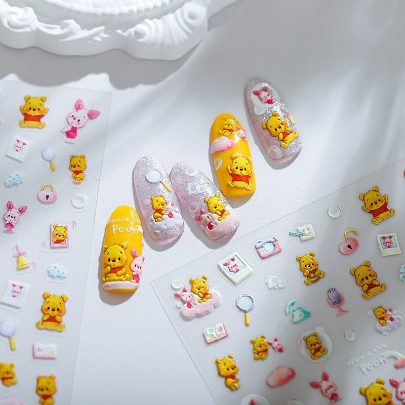 5D Cartoon Nail Art Stickers Cartoon Nail Stickers Cute - Etsy UK