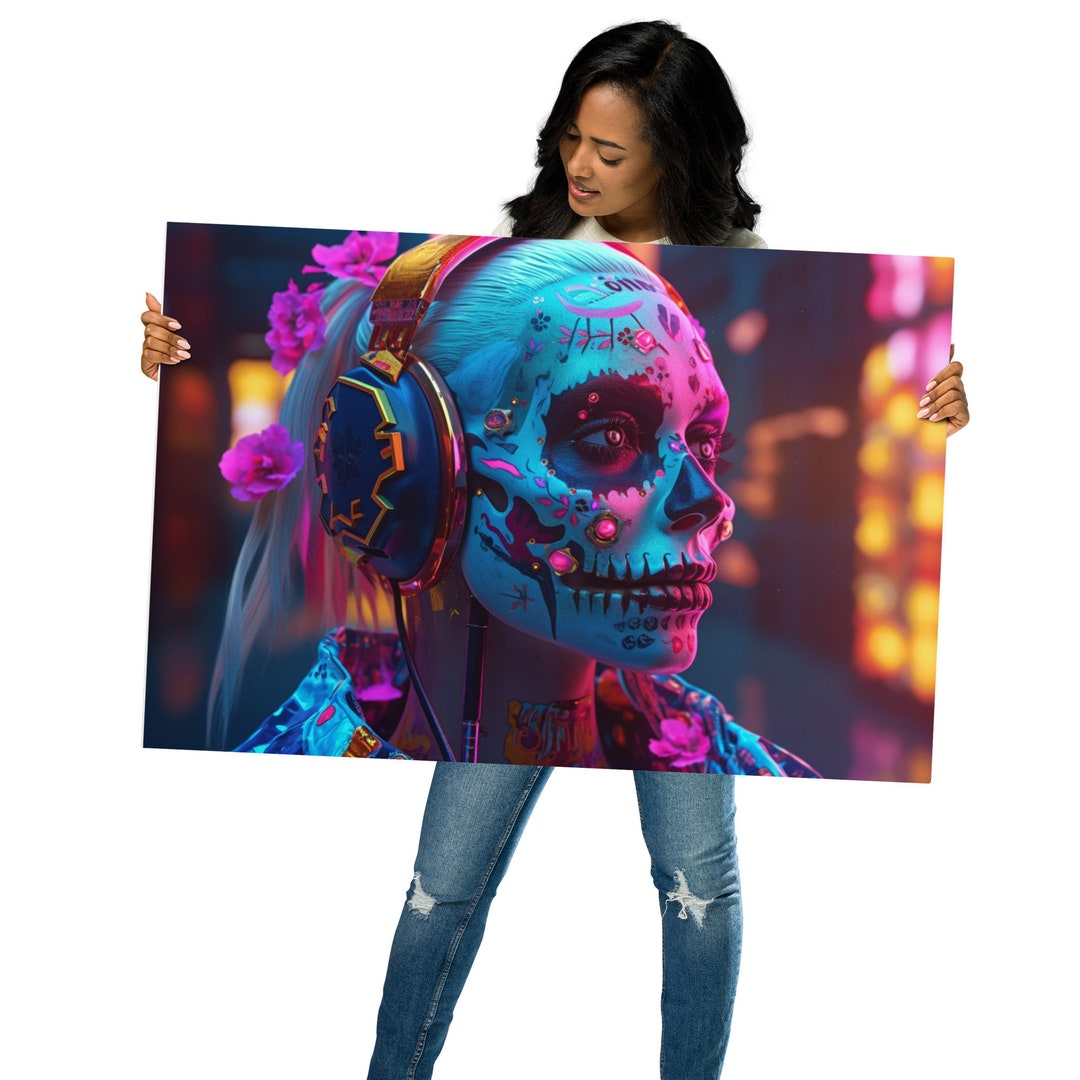 Dia De Los Muertos Wall Decor Art Print on Metal - Etsy