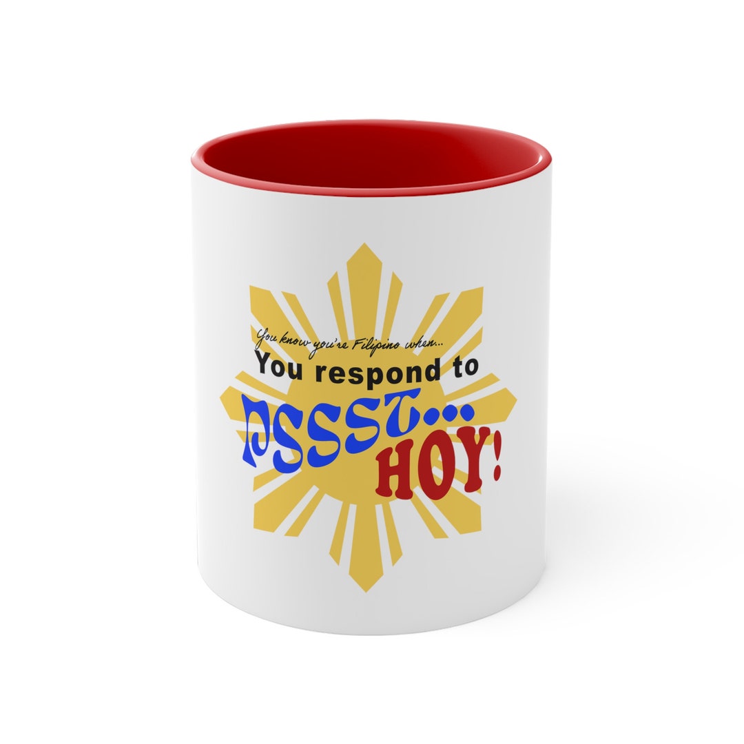 Psst Hoy Accent Coffee Mug, 11oz - Etsy
