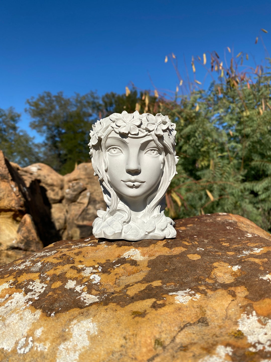 Custom Mother Earth | Cement Art | Planter - Etsy