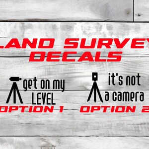 Custom LAND SURVEY Vinyl Decal!*please Read Description for Shipping ...