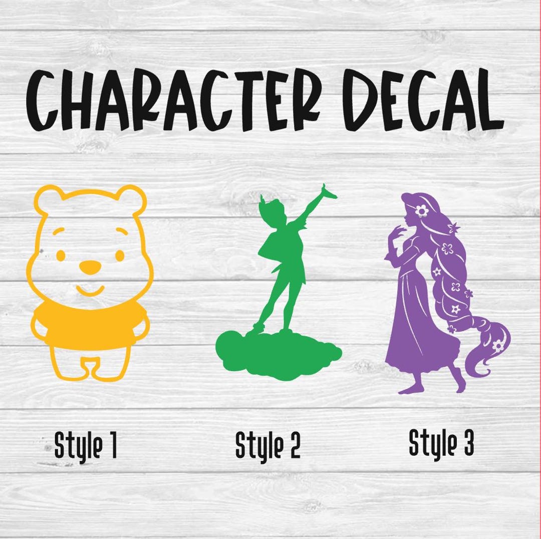 Character Vinyl Decal*please Read Description for Shipping Options - Etsy