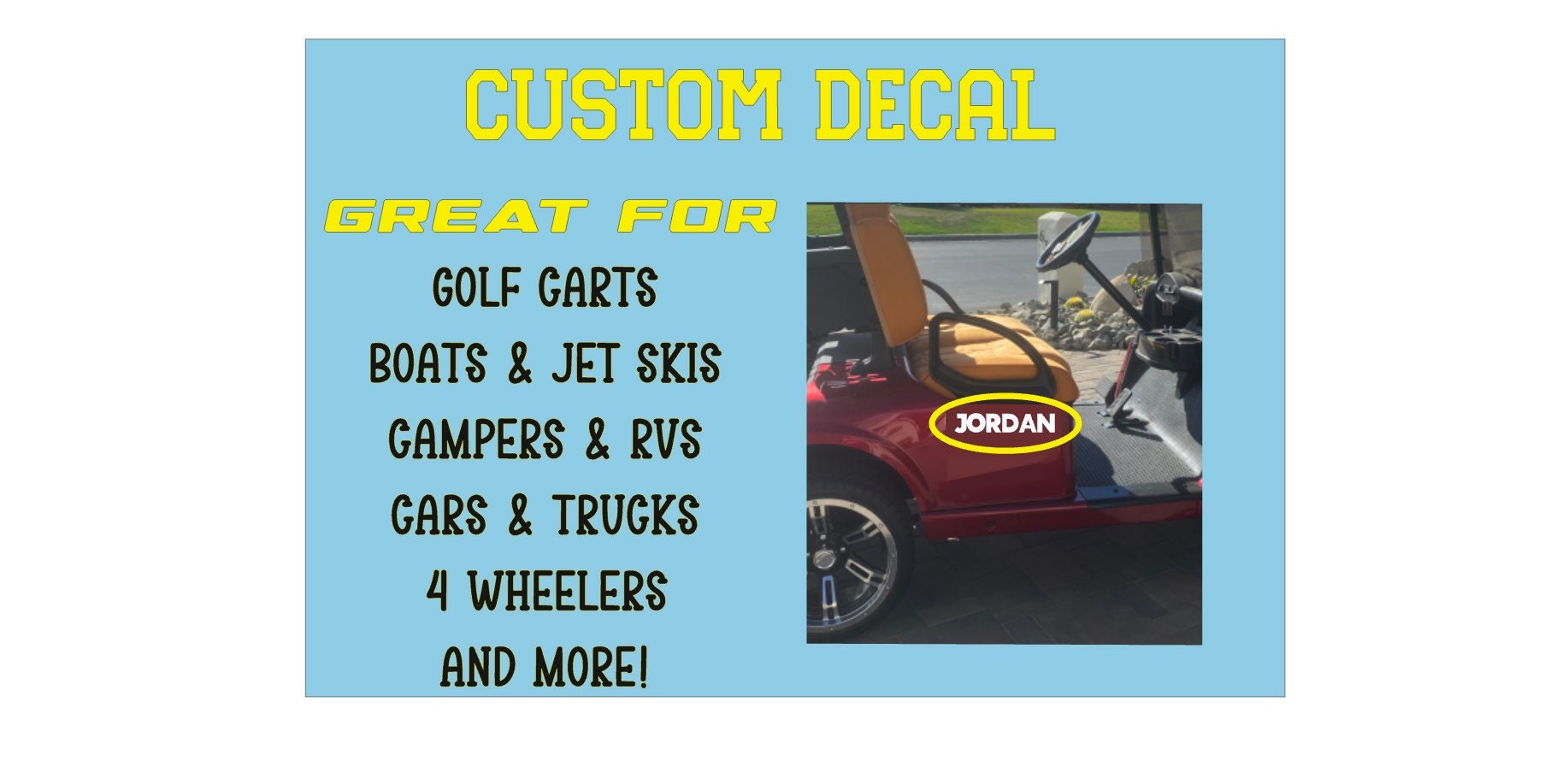 Custom Vinyl Decal Perfect for Many Vehicles please Read Description ...