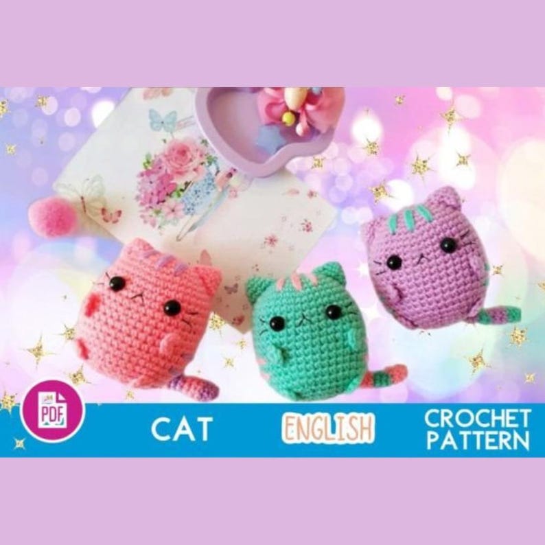 Pusheen Cat Crochet Pattern - Easy Amigurumi Design for Adorable Plush ...