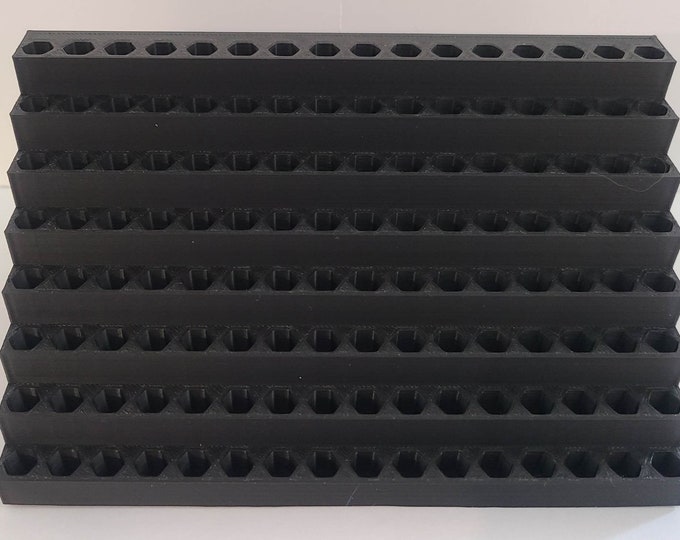 1/4" Hex Driver (screwdriver) Bit Holder Organizer, Holds 128 Bits ...