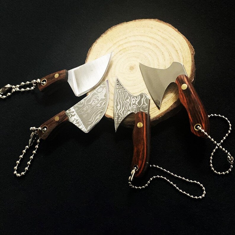 Mini Butcher Knife EDC Knife Fixed Knife Keychain Mini Knife Mini ...