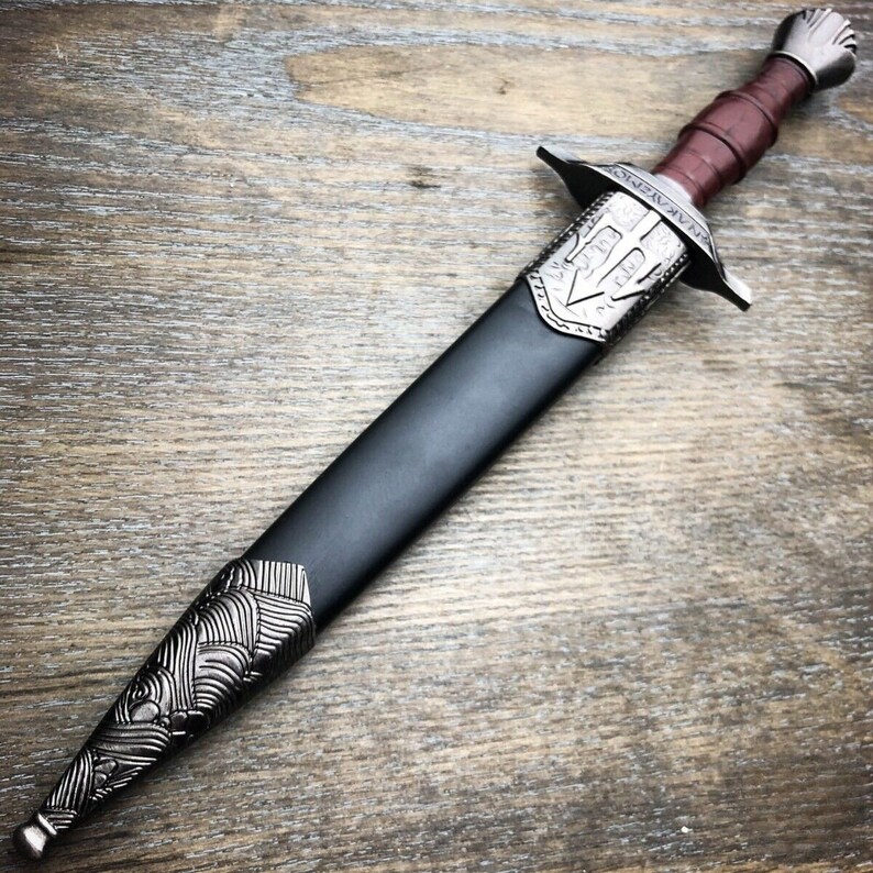 Medieval Sword Trident Marked Sword Fixed Blade Renaissance Assassin ...