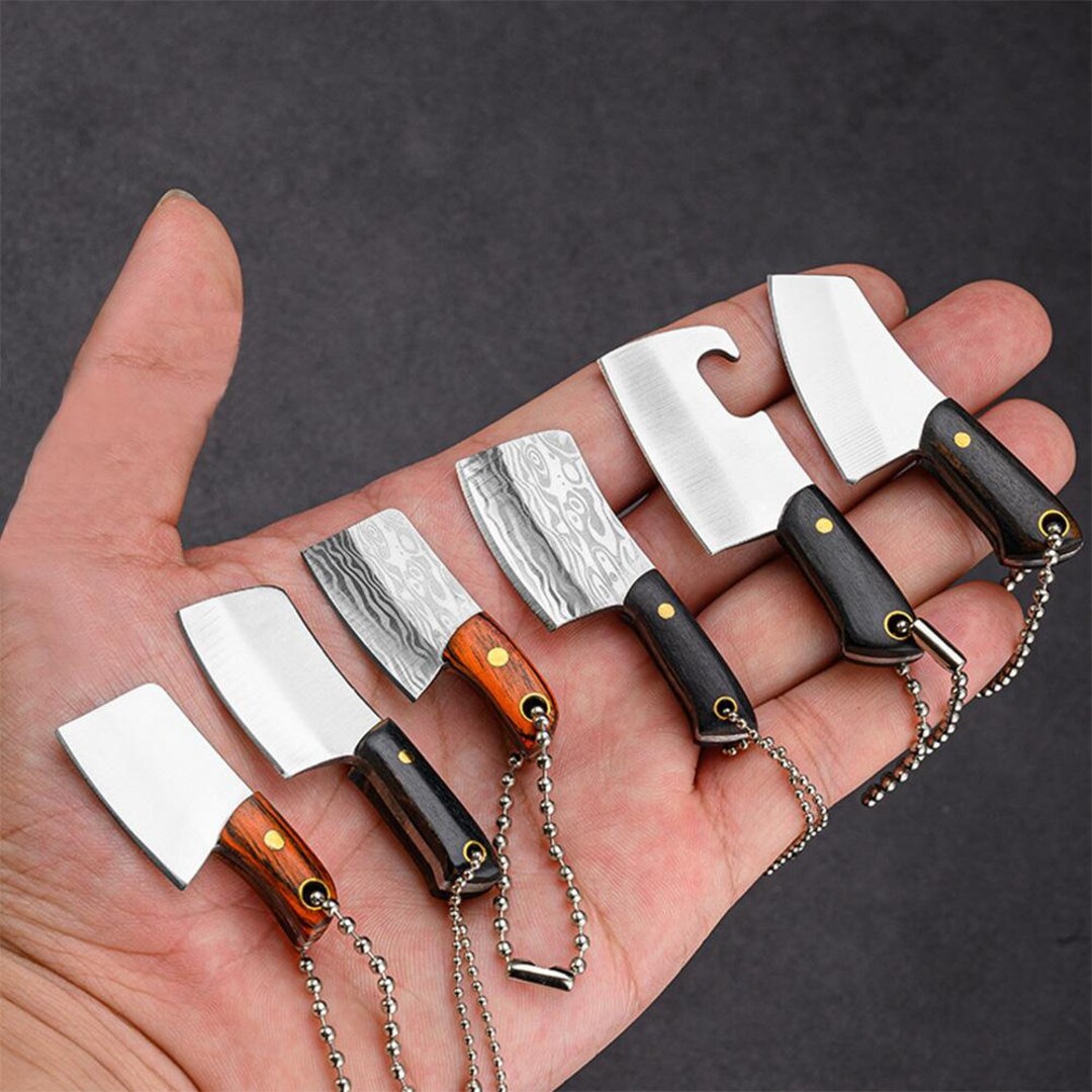 Mini Butcher Knife EDC Knife Fixed Knife Keychain Mini Knife Mini ...