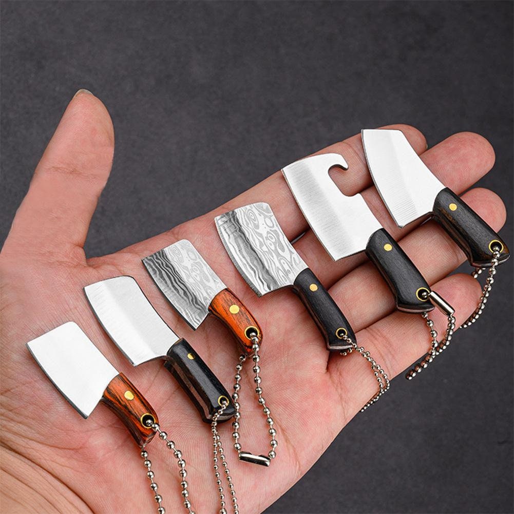 Mini Butcher Knife EDC Knife Fixed Knife Keychain Mini Knife Mini ...