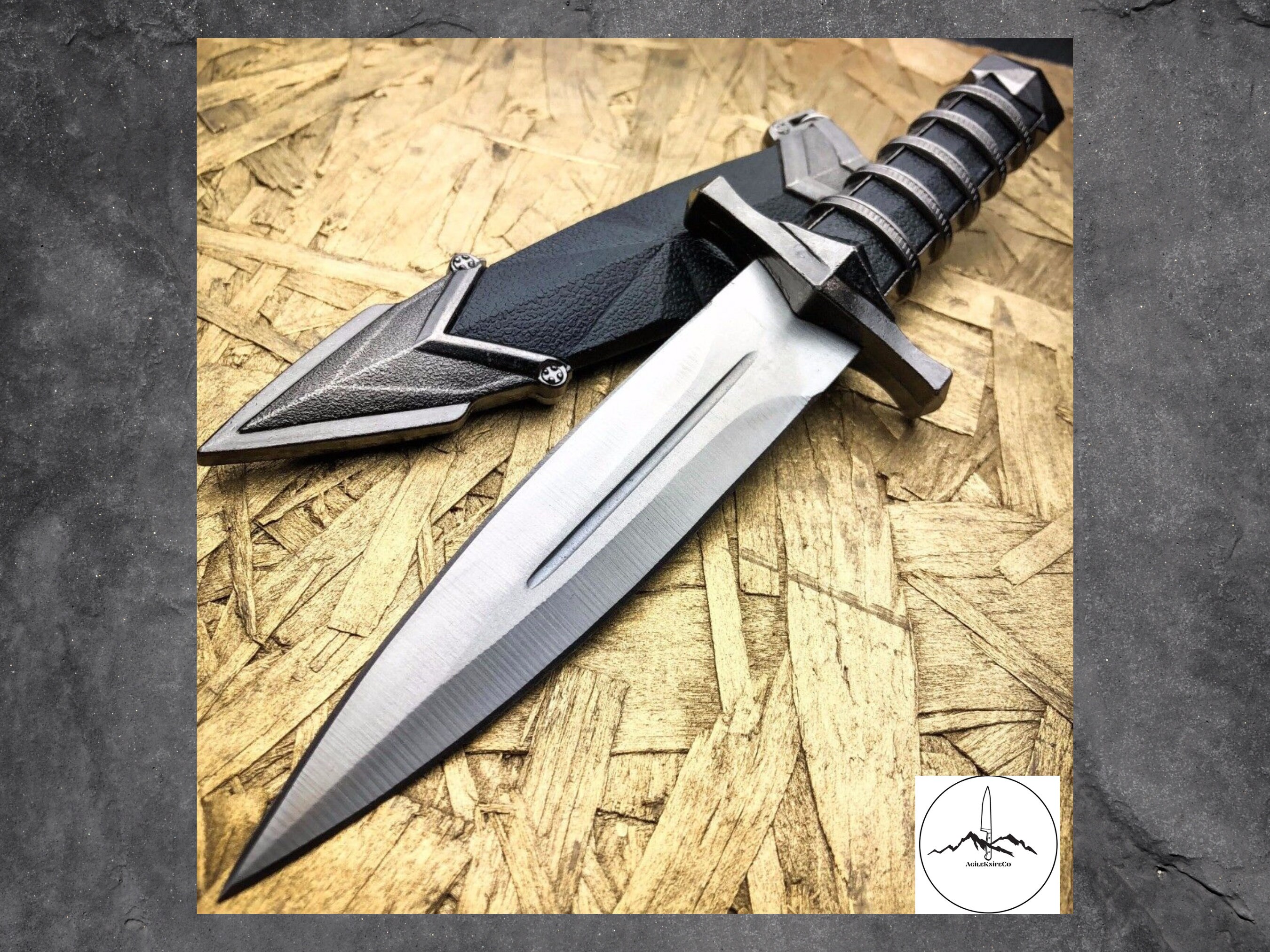 Riptide Sword Dagger trident Marked Sword Fixed Blade Renaissance ...