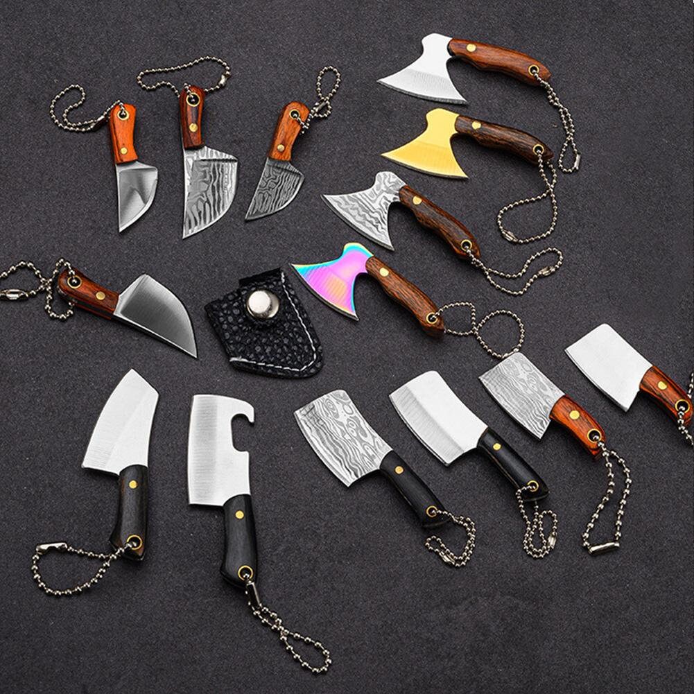 Mini Butcher Knife EDC Knife Fixed Knife Keychain Mini Knife Mini ...