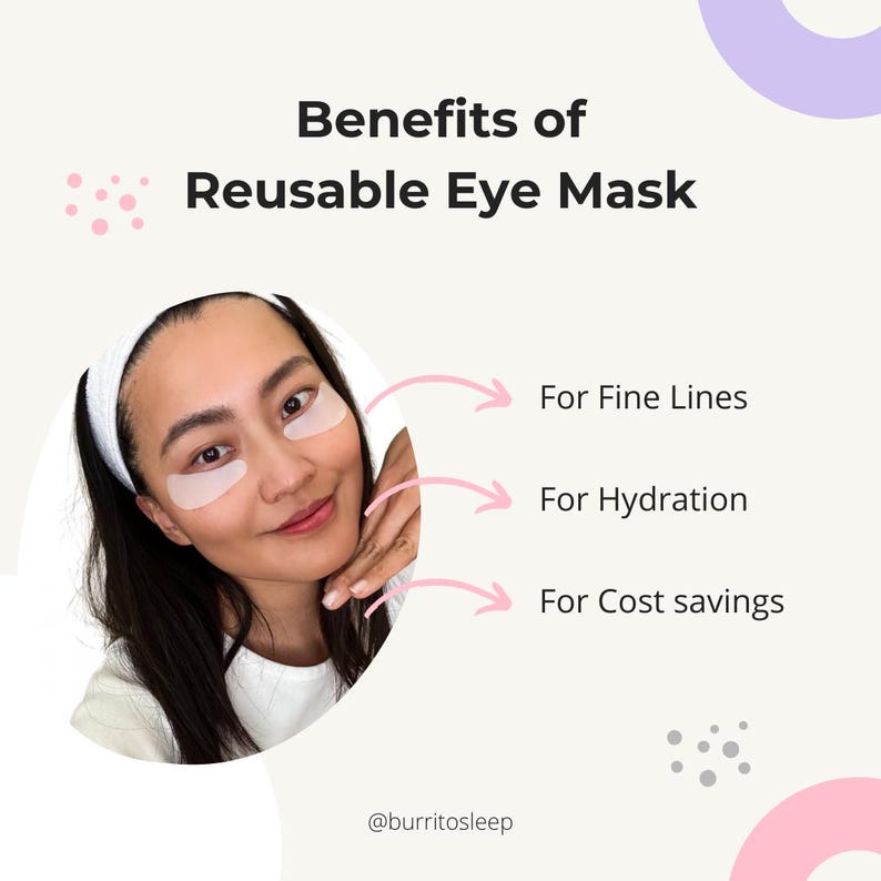 Reusable Under Eye Mask for Hydration | Anti-wrinkle Under Eye Patch ...