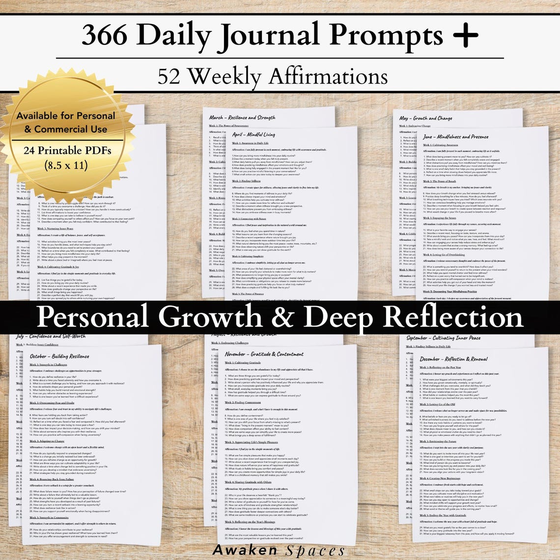 Daily Journal Prompts | Downloadable Prompts for Journaling | Self ...