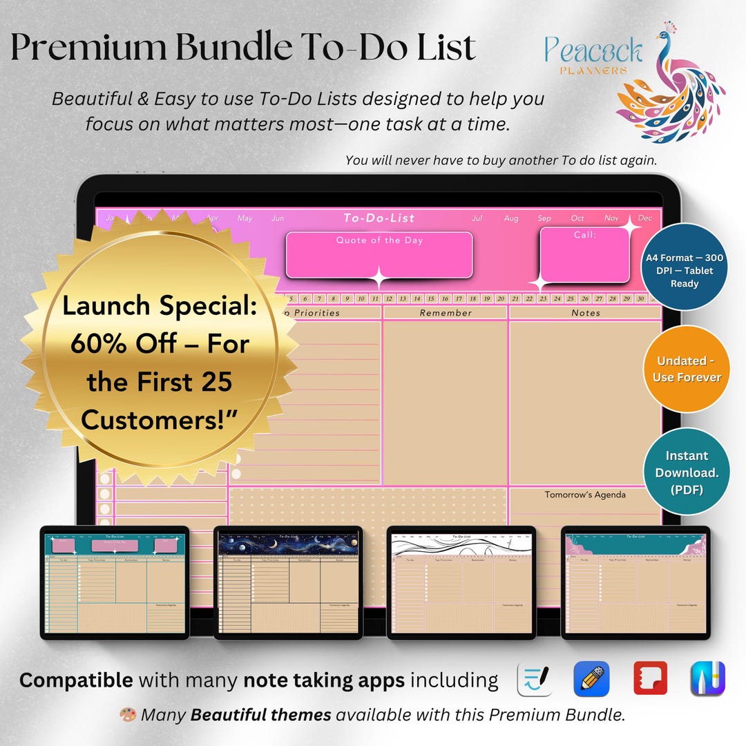 To Do List | Daily Checklist | Task Tracker | to Do Tracker | Daily ...