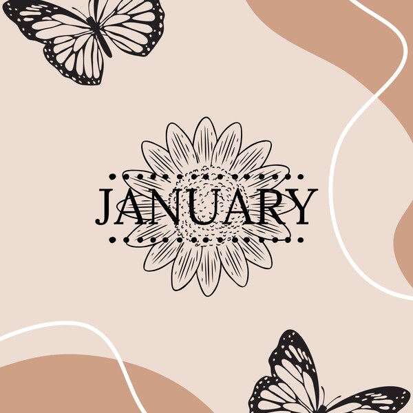 January Cover Page - Etsy