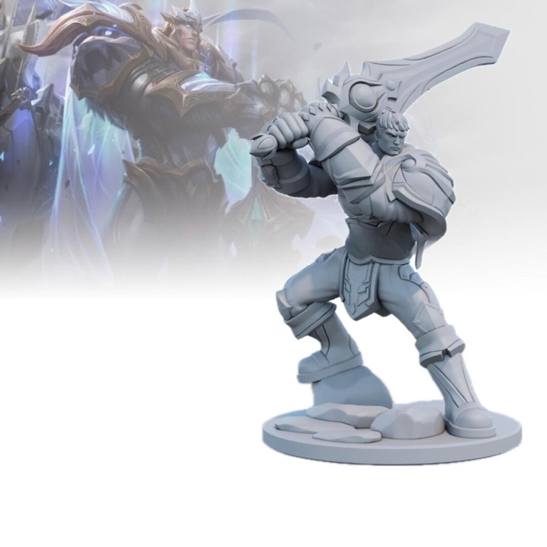 Garen League of Legends Resin Figure - 3D Printed Collectible Statue ...