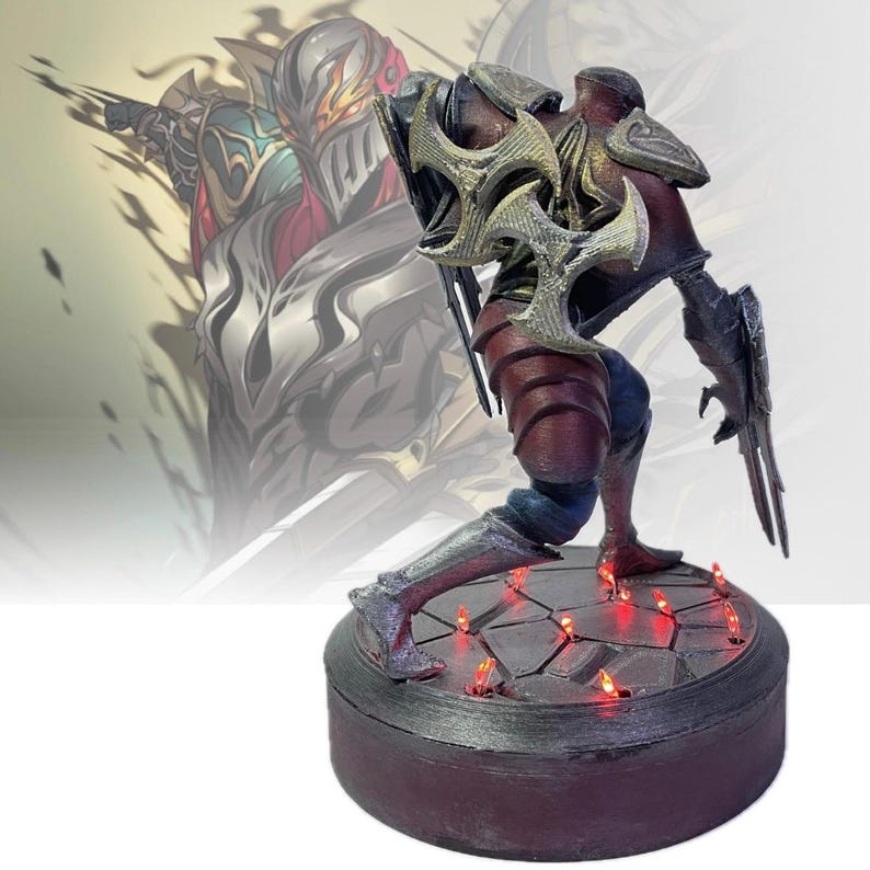 Zed LED Resin Figure - League of Legends Collectible - Illuminated Zed ...