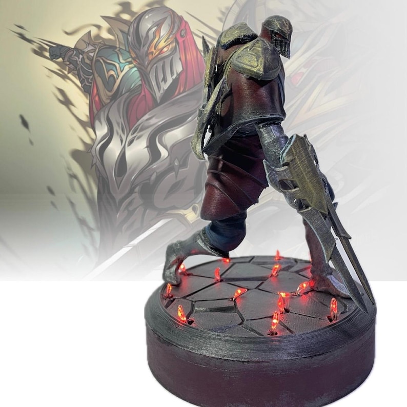 Zed LED Resin Figure - League of Legends Collectible - Illuminated Zed ...