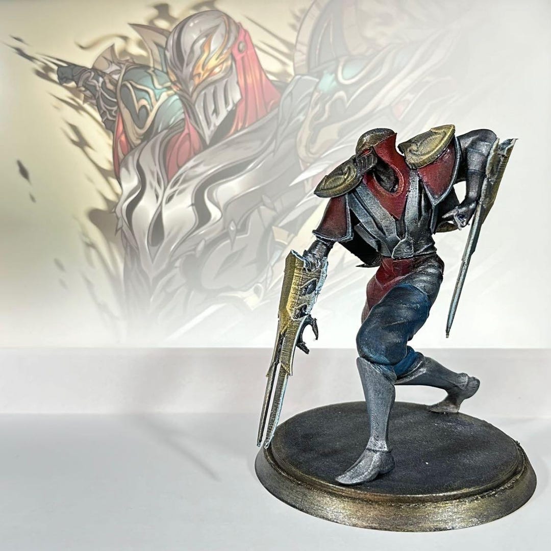 Zed - League of Legends Resin Figurine | 3D Printed Collectible Statue ...