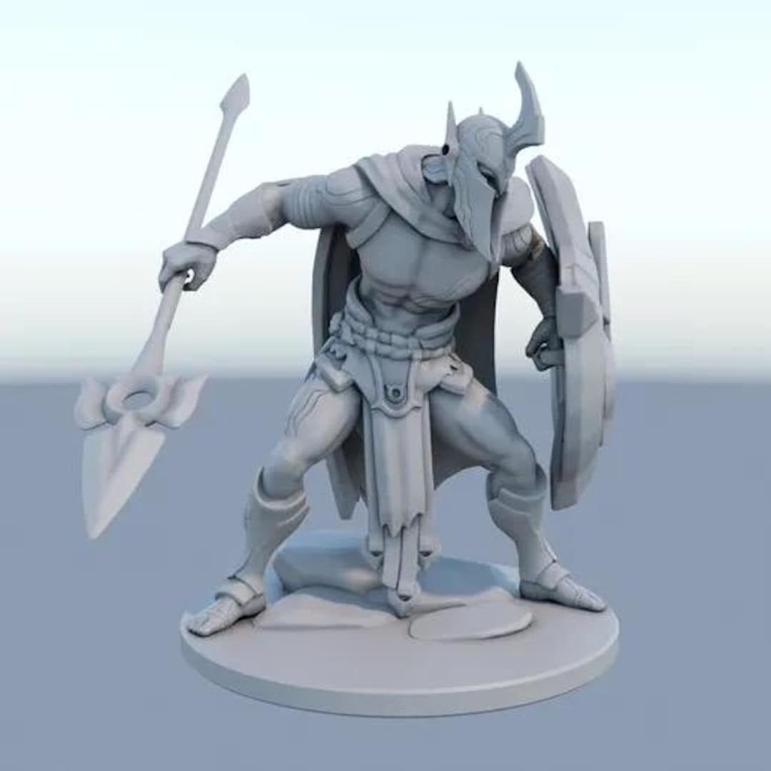 Pantheon Resin Statue - Custom League of Legends Collectible Figure ...