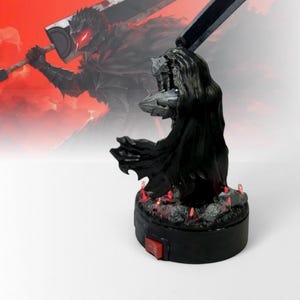 Guts Berserk LED Resin Figure – Black Swordsman Statue | Dragon Slayer ...
