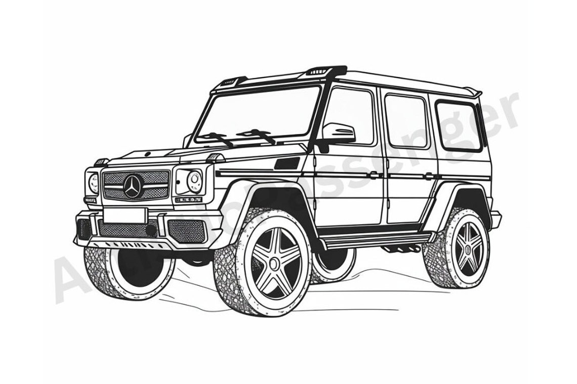 Supercar Coloring Pages for Kids - Etsy