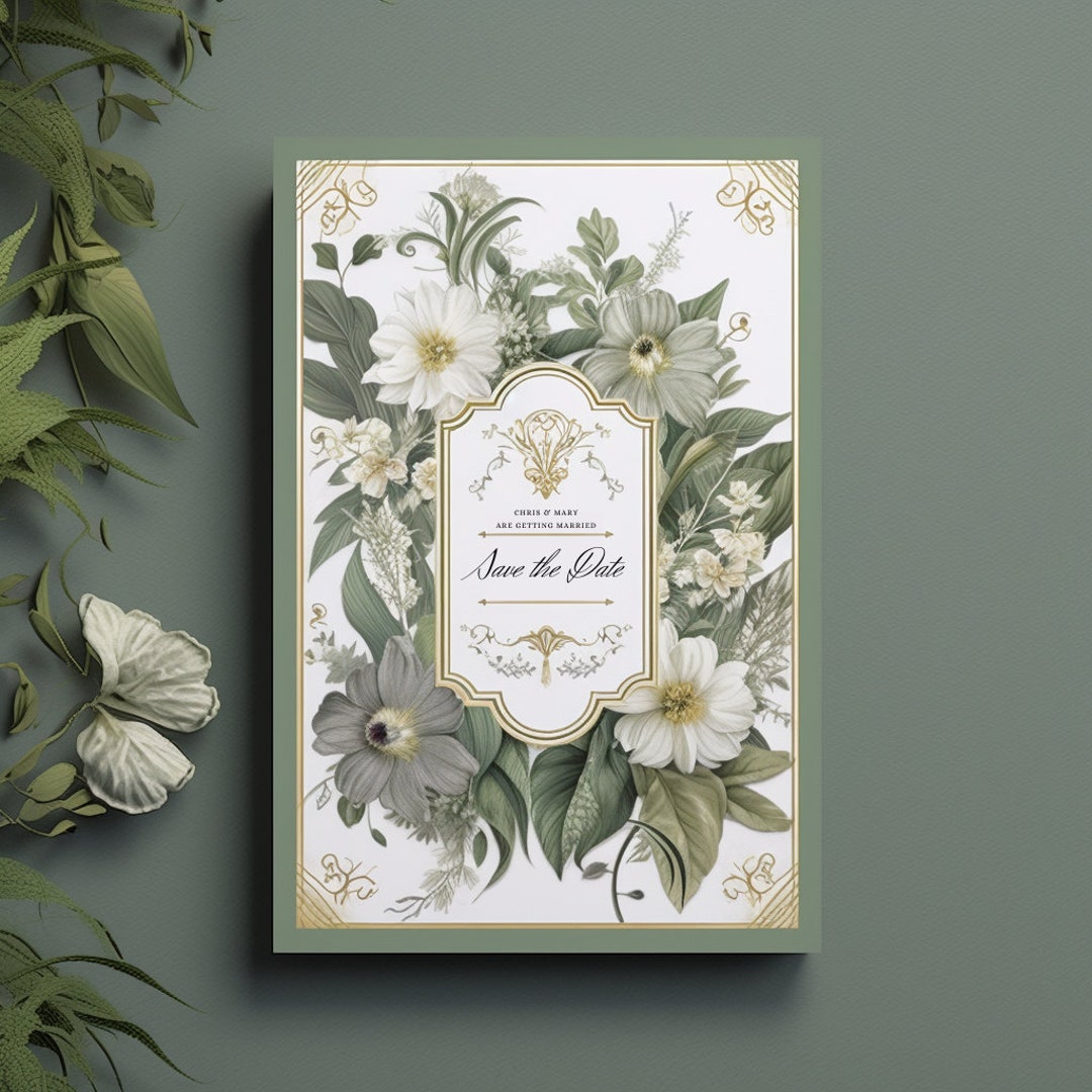 Wedding Invitation Template Wedding Printable, Save the Date Template ...