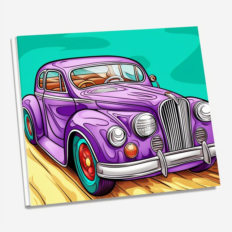 Printable Classic Cars Coloring Pages for Kids 20 Printable - Etsy
