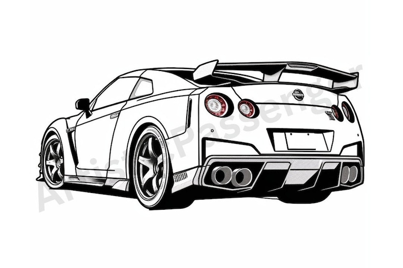 Supercar Coloring Pages for Kids - Etsy