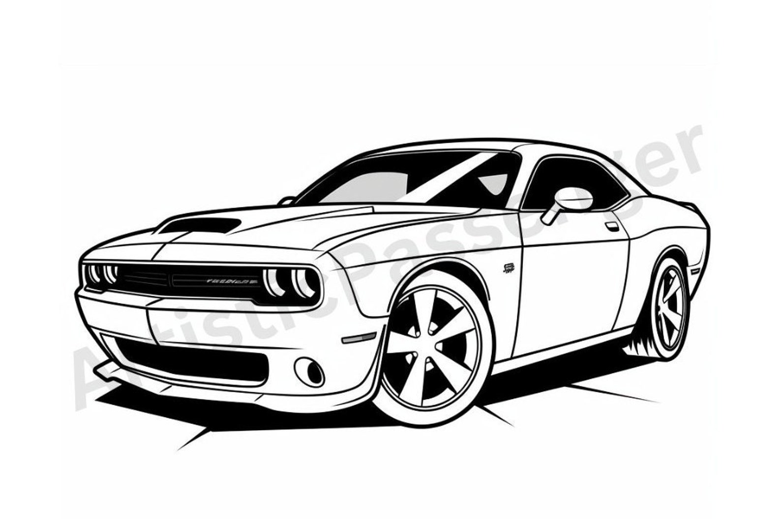 Supercar Coloring Pages for Kids - Etsy
