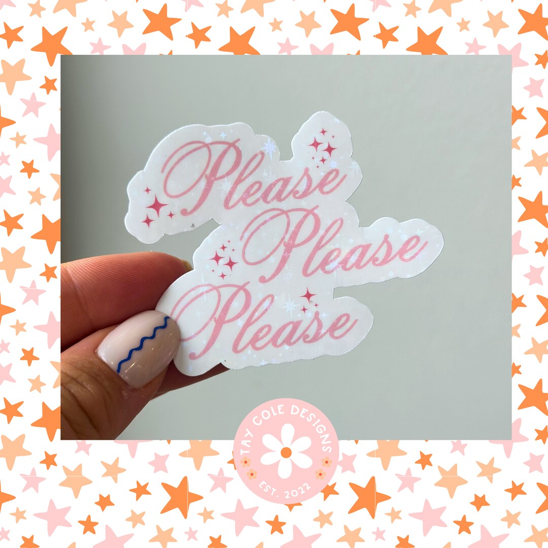 Please Please Please Sticker Short N Sweet Sticker Sabrina Carpenter ...