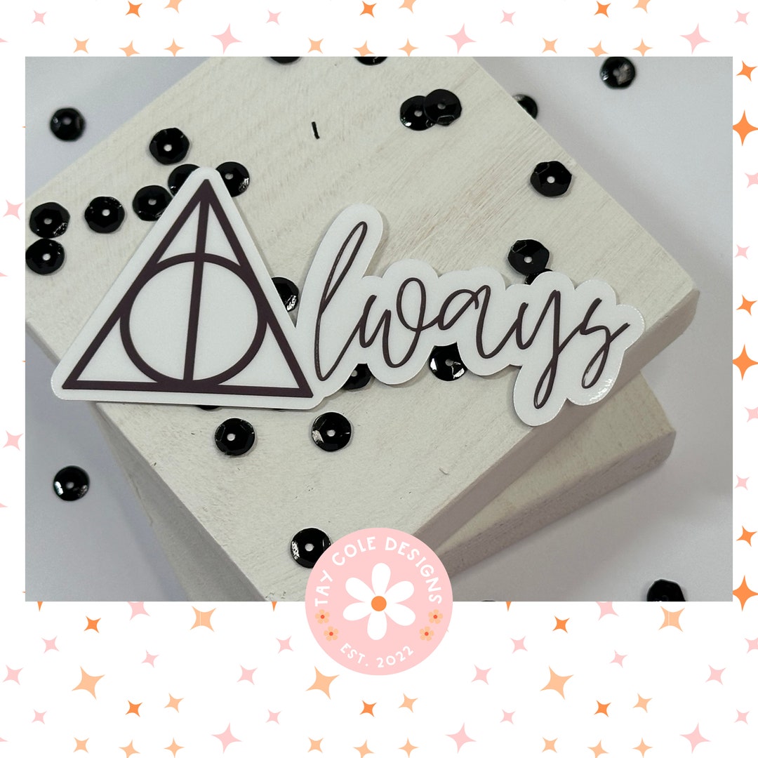 Deathly Hallows Sticker Harry Potter Sticker Hogwarts Laptop Sticker - Etsy