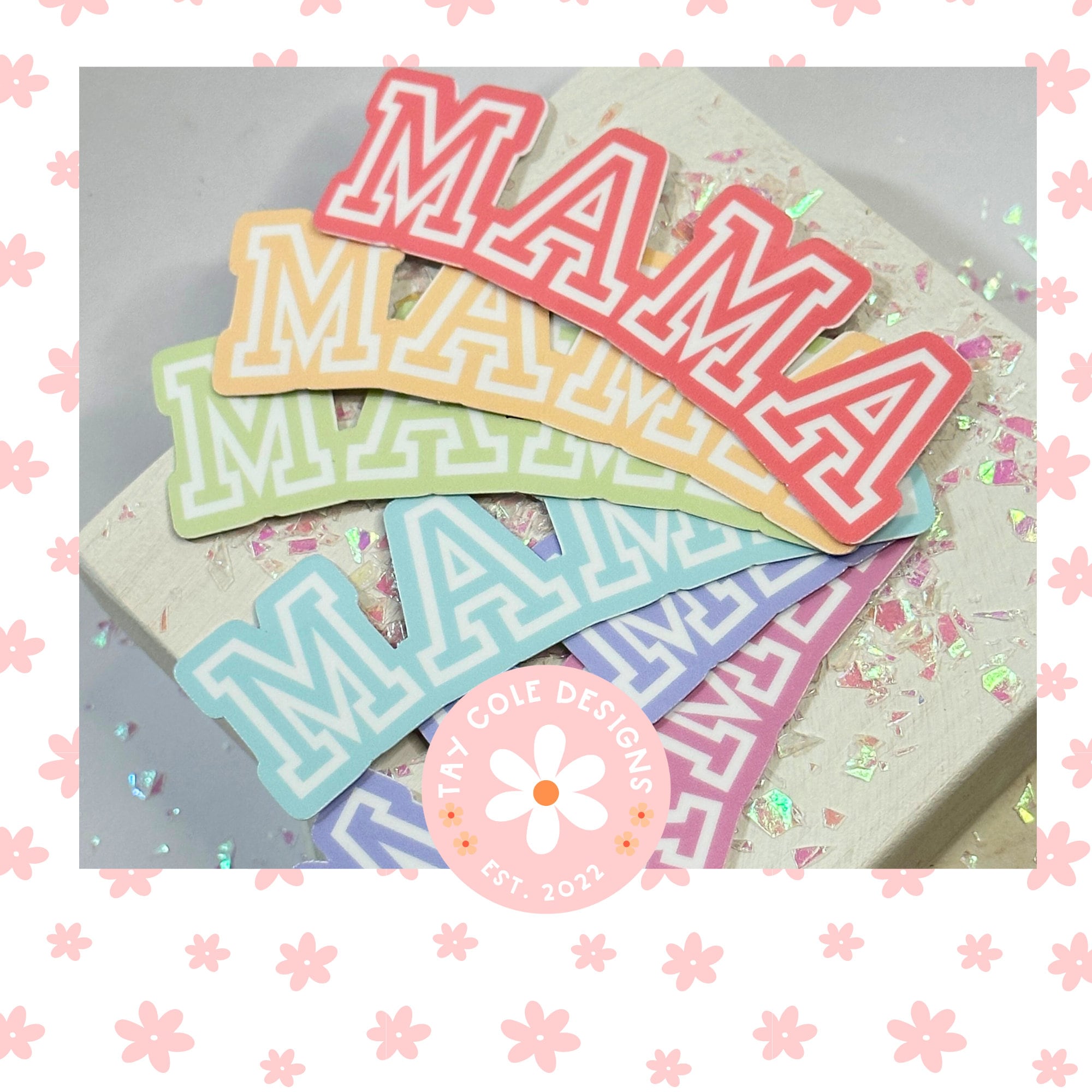 Mama Sticker | Mama | Sticker | Holographic Sticker | Laptop Sticker - Etsy