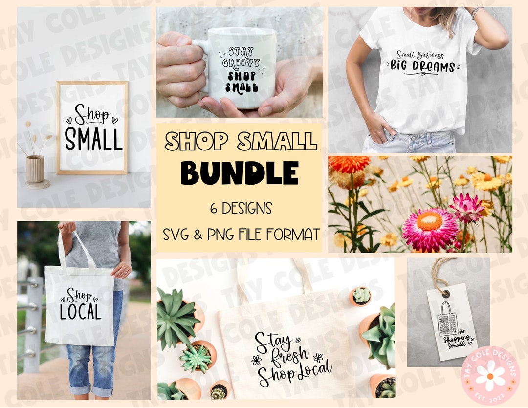 Shop Small SVG Bundle, Shop Small, Shop Local, Bundle, SVG File, Cricut ...