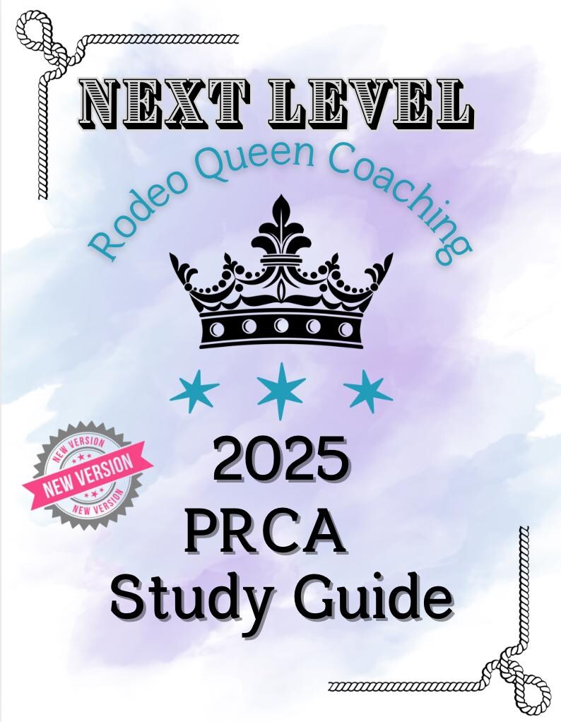 2025 New PRCA Next Level Rodeo Queen Study Guide - Etsy