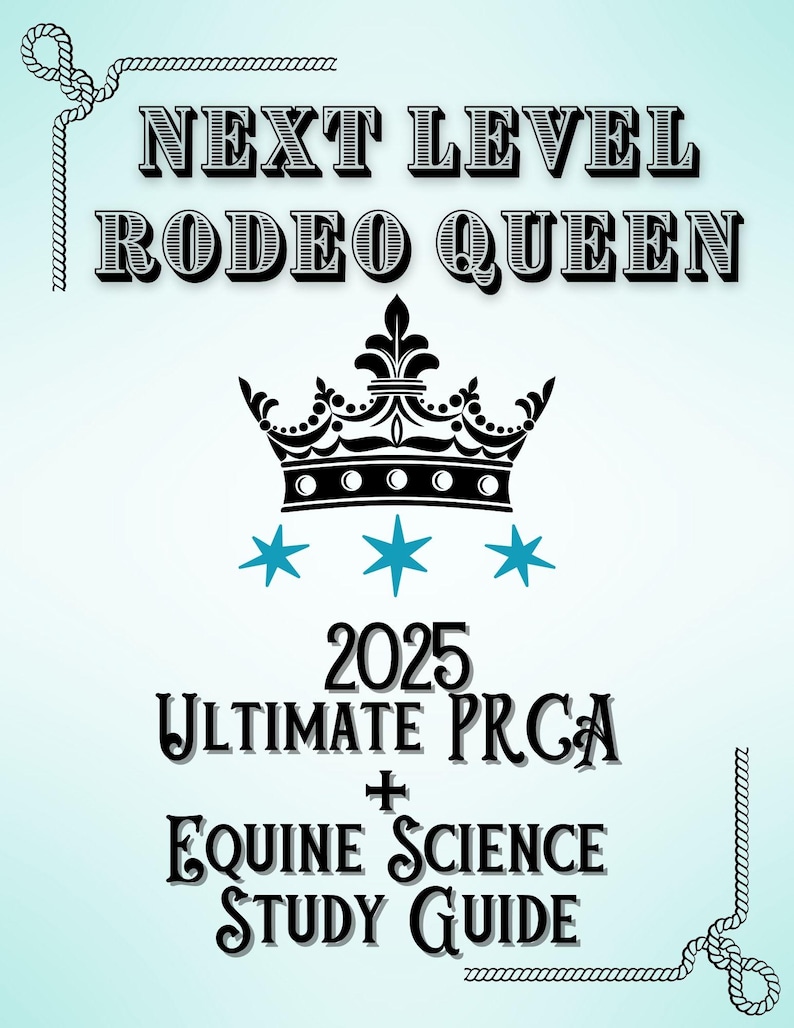 2025 Next Level Rodeo Queen Ultimate Study Guide - Etsy