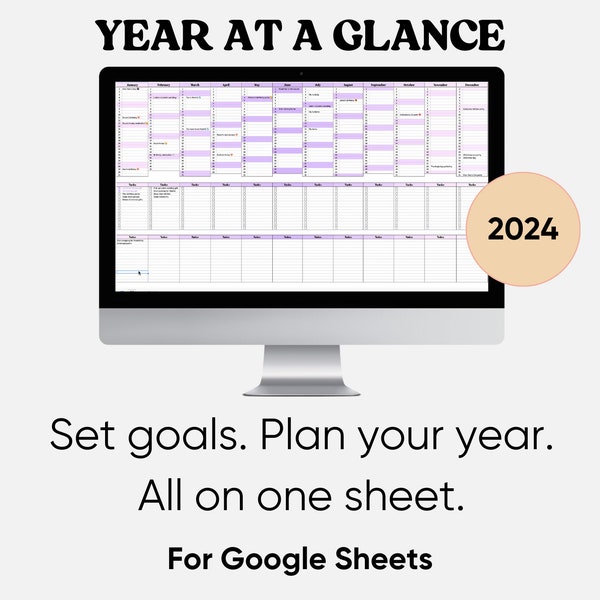 Year at a Glance - Etsy