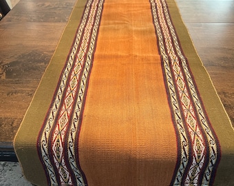 Hand-woven Runner From Ayacucho, Peru Table Runner Flowery Ayacucho ...