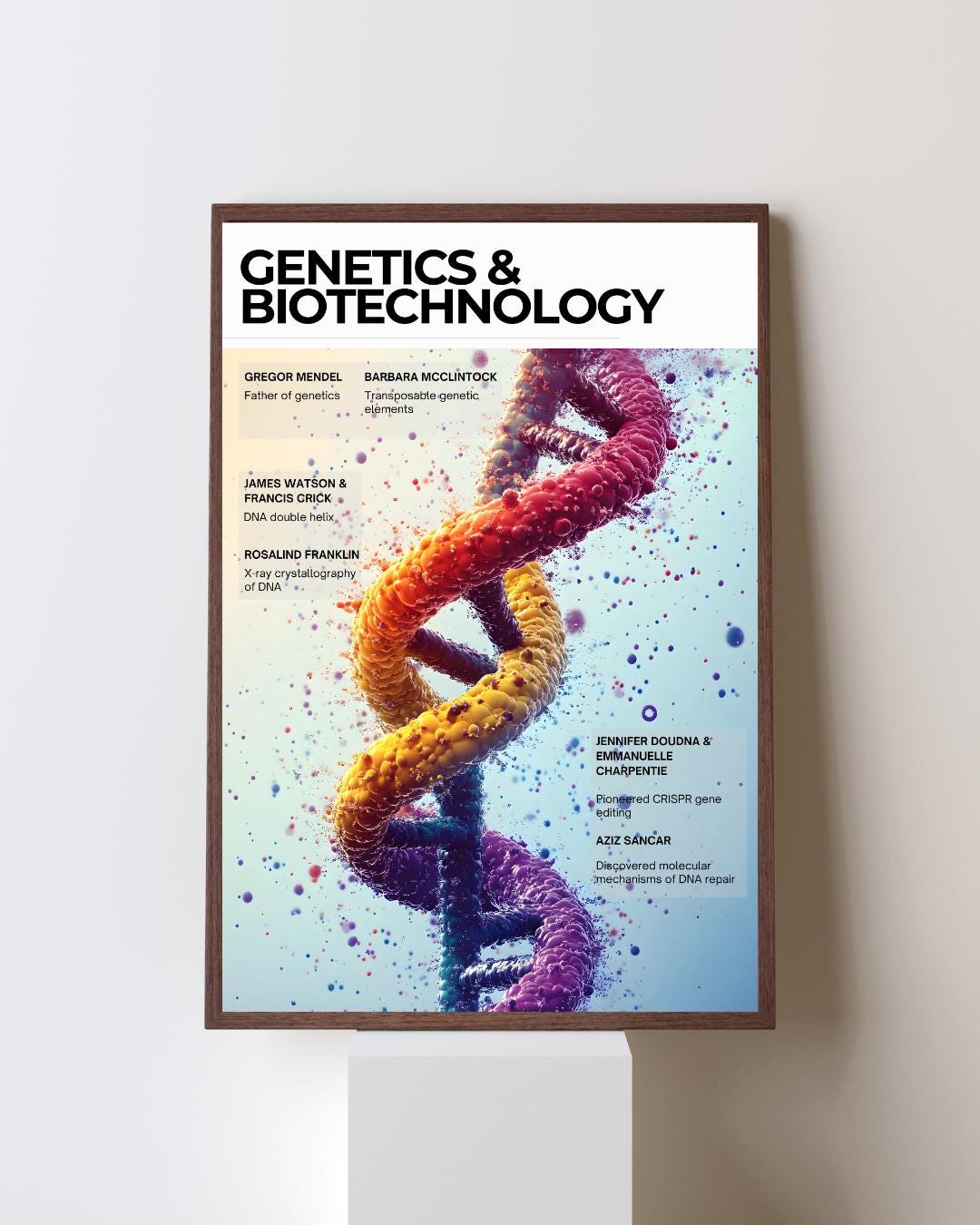 GENETICS BIOTECHNOLOGY | Infographic Digital Poster for Classroom ...