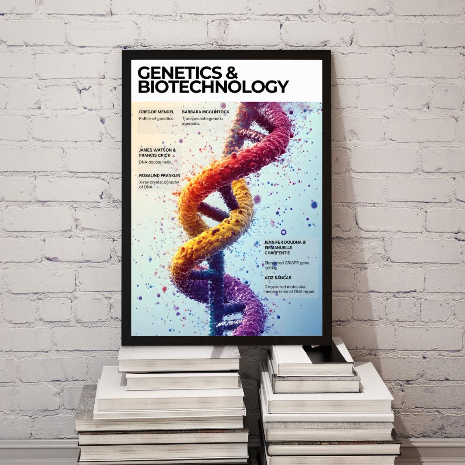GENETICS BIOTECHNOLOGY | Infographic Digital Poster for Classroom ...